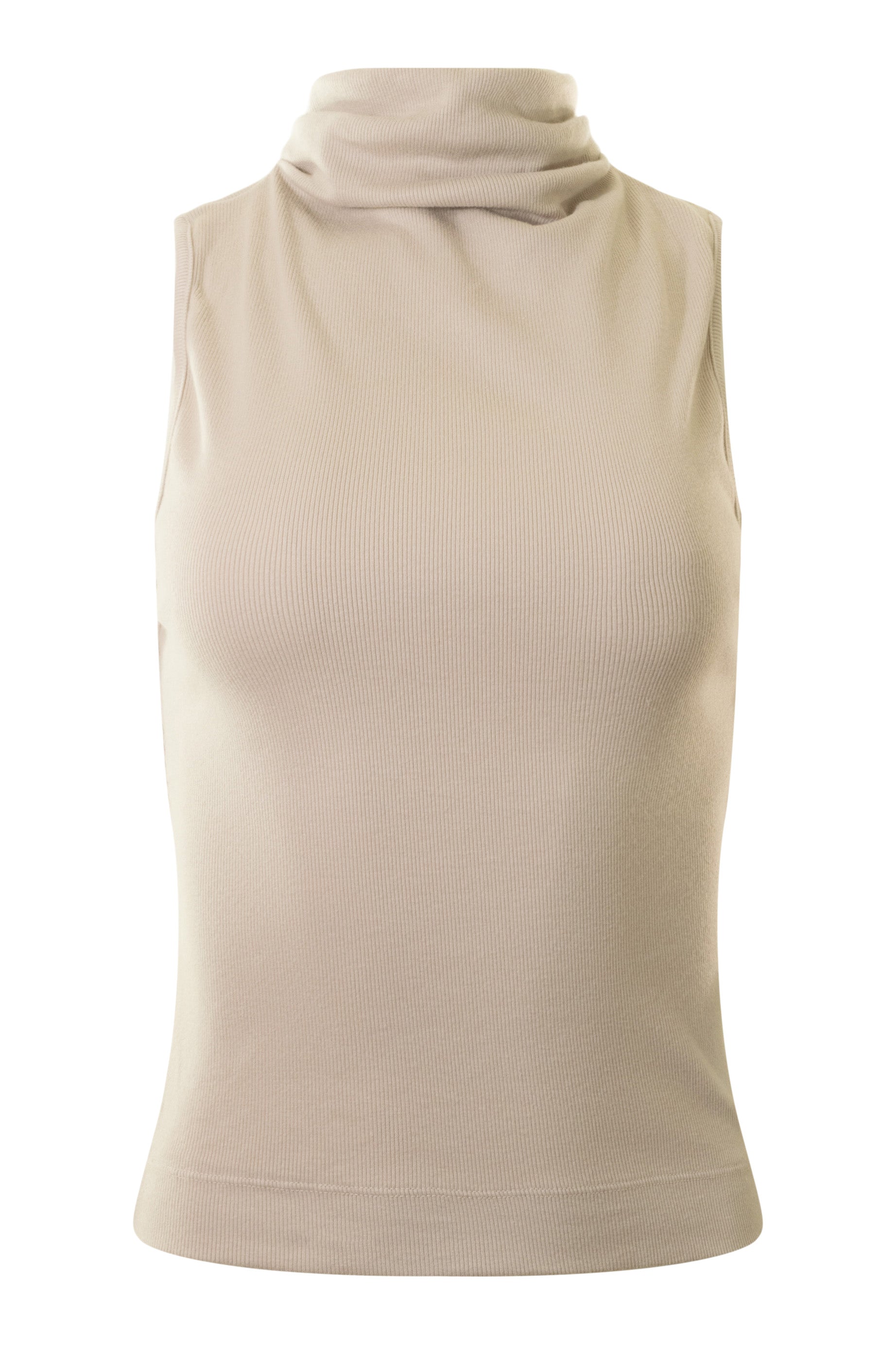 Michael Stars Chiara Drape Neck Tank in Cement