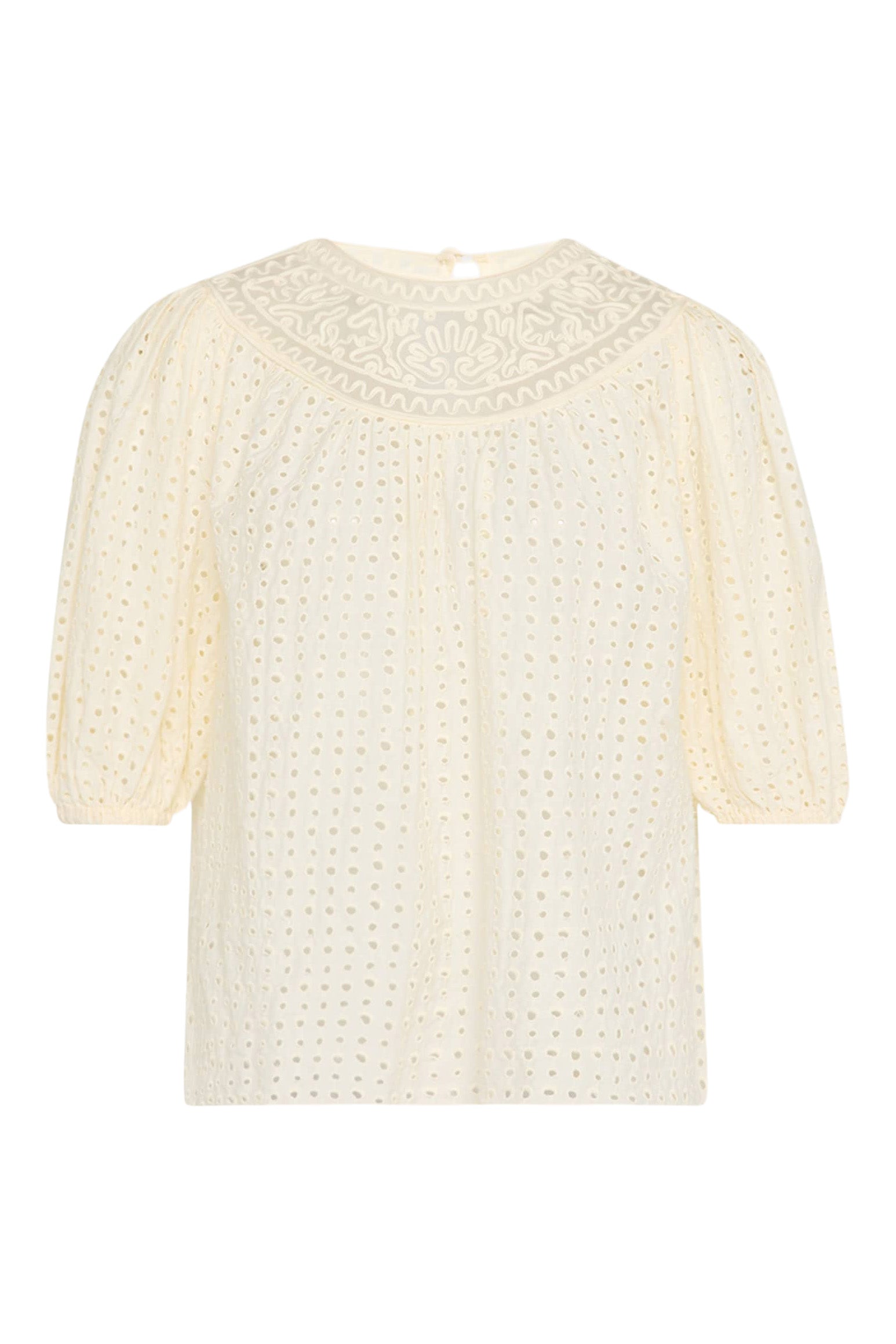 Ulla Johnson Amina Top in Ivory